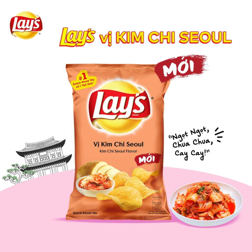 LAY’S VỊ KIM CHI SEOUL MỚI, NGỌT CHUA CAY, ĐỦ VỊ NGON NGẤT NGÂY! - Lay ...